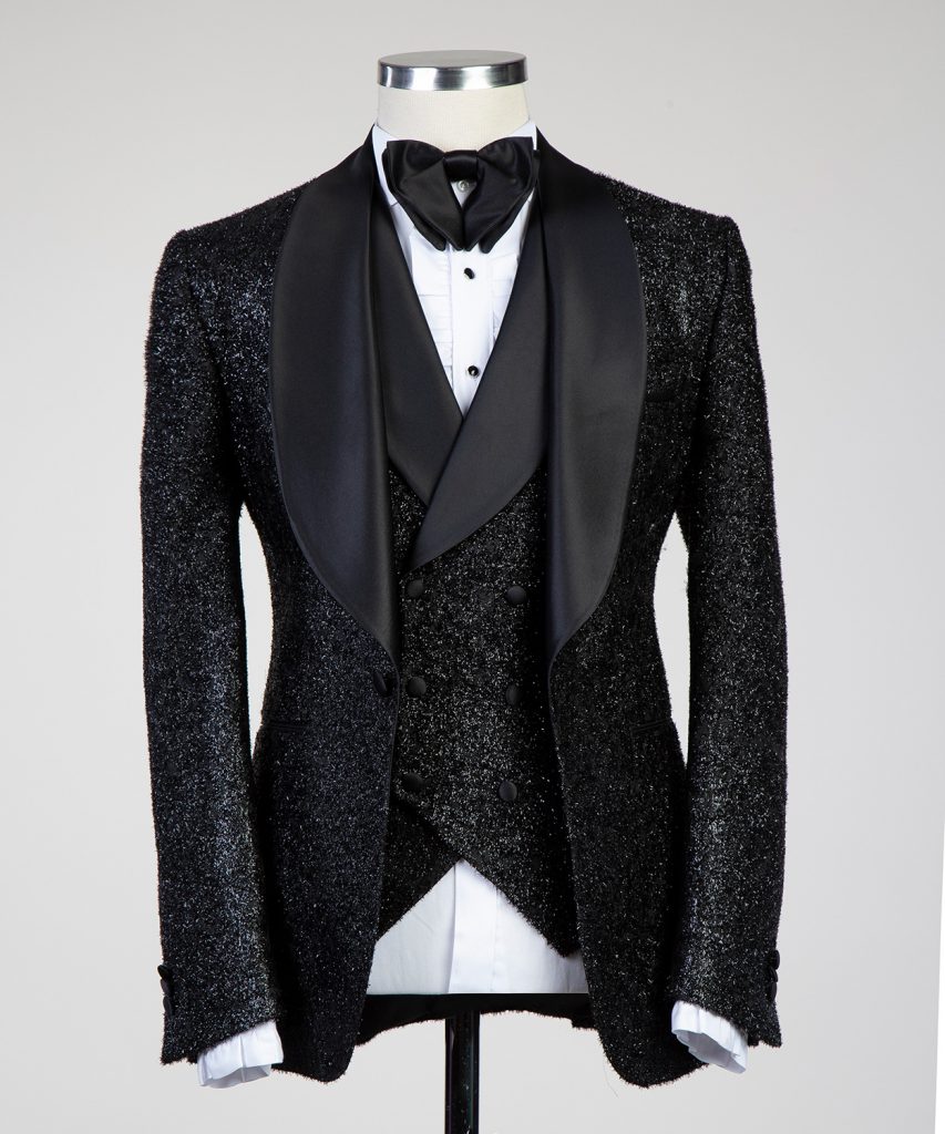 Tuxedo black squin suit – Human Looks